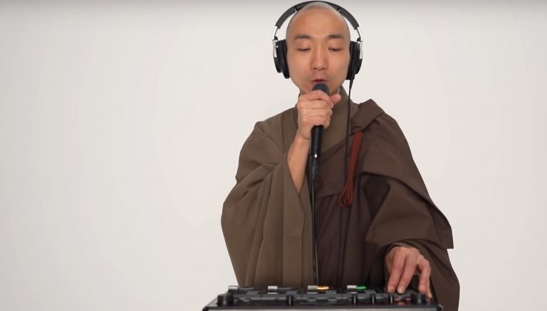 Watch: Beatboxing Buddhist live loops to enchant listeners in ...